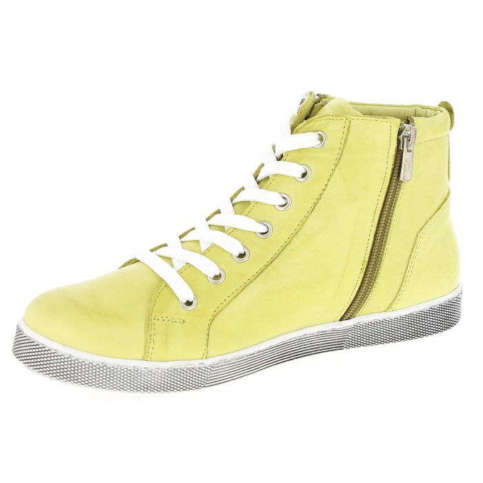 Genuine leather Sheego casual shoes - Color Green Size 39
