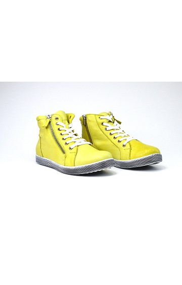 Genuine leather Sheego casual shoes - Color Green Size 39